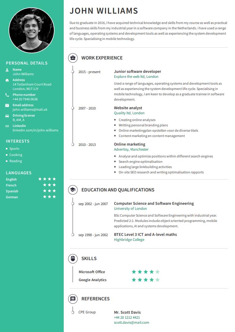 Contoh & Template CV untuk semua pekerjaan - CVMaker.co.id