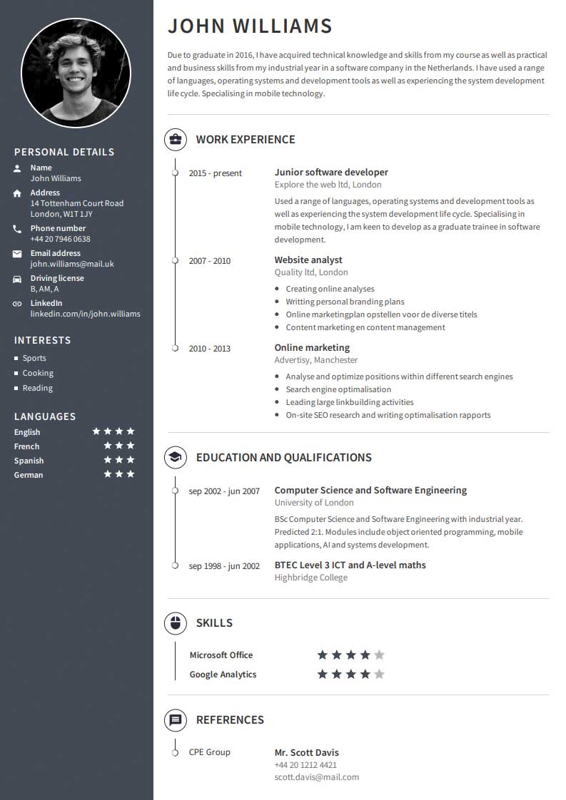 Contoh & Template CV untuk semua pekerjaan - CVMaker.co.id