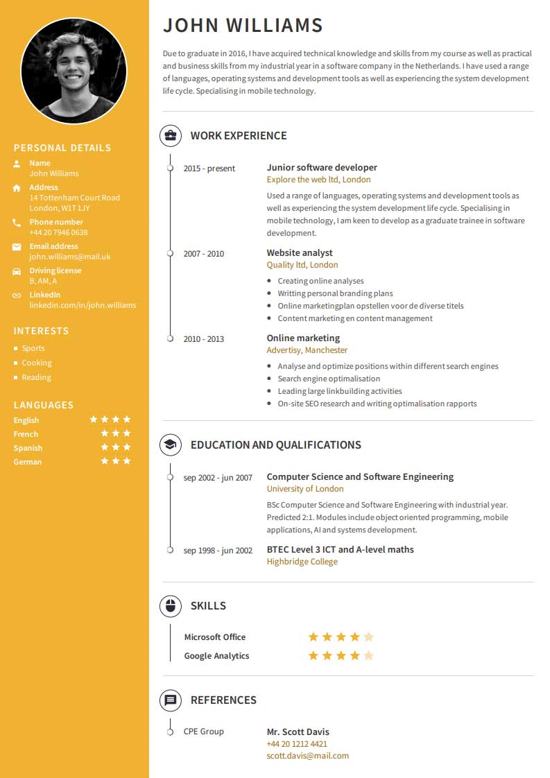Contoh & Template CV untuk semua pekerjaan - CVMaker.co.id