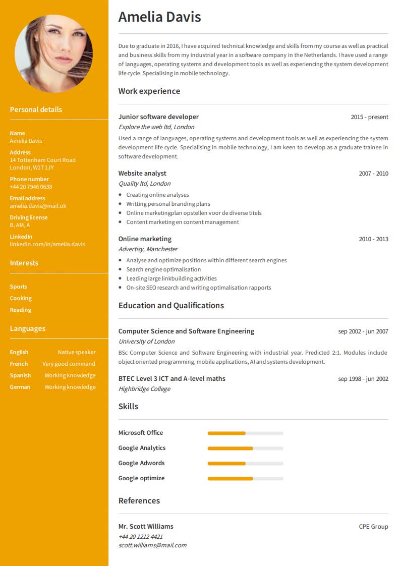 Contoh & Template CV untuk semua pekerjaan - CVMaker.co.id