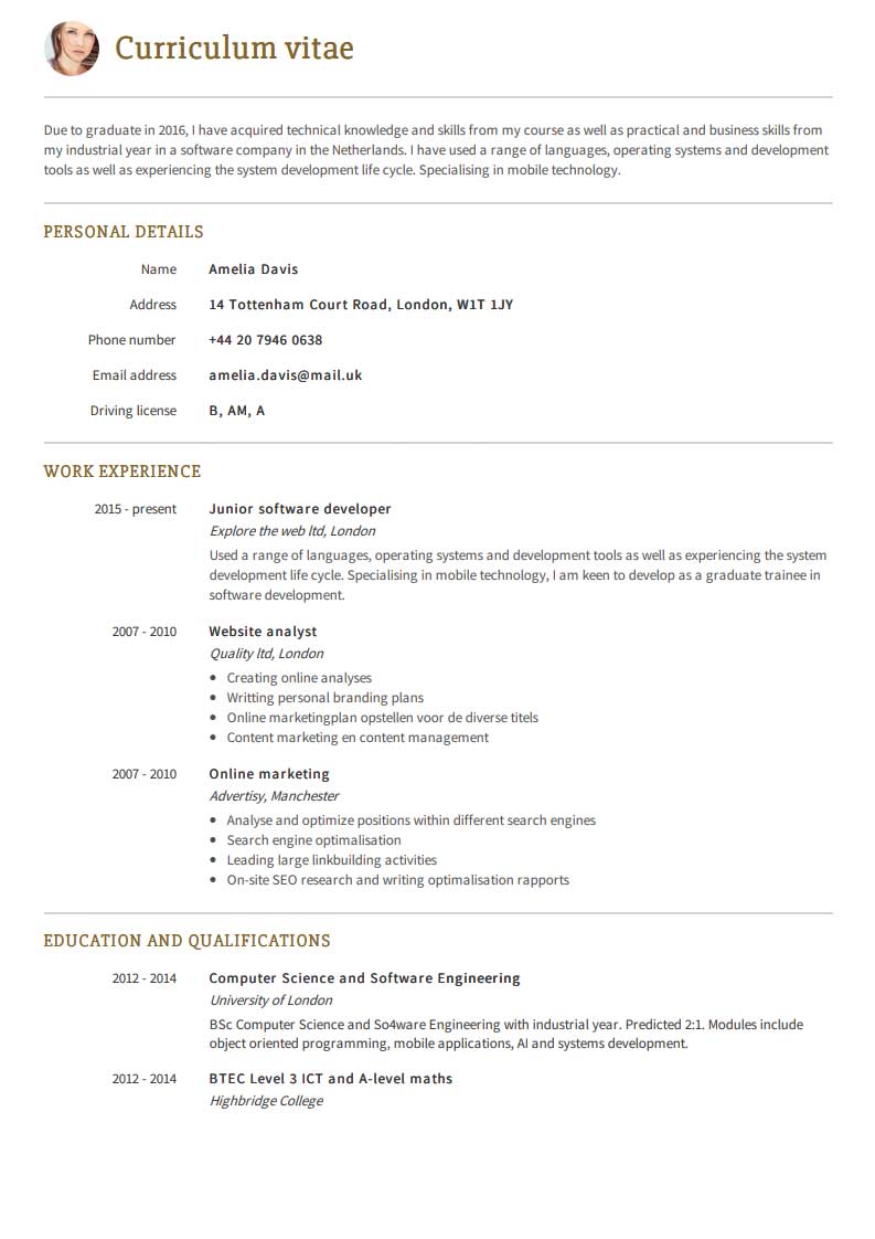 Buat CV profesional Anda secara online dengan mudah - CVMaker.co.id