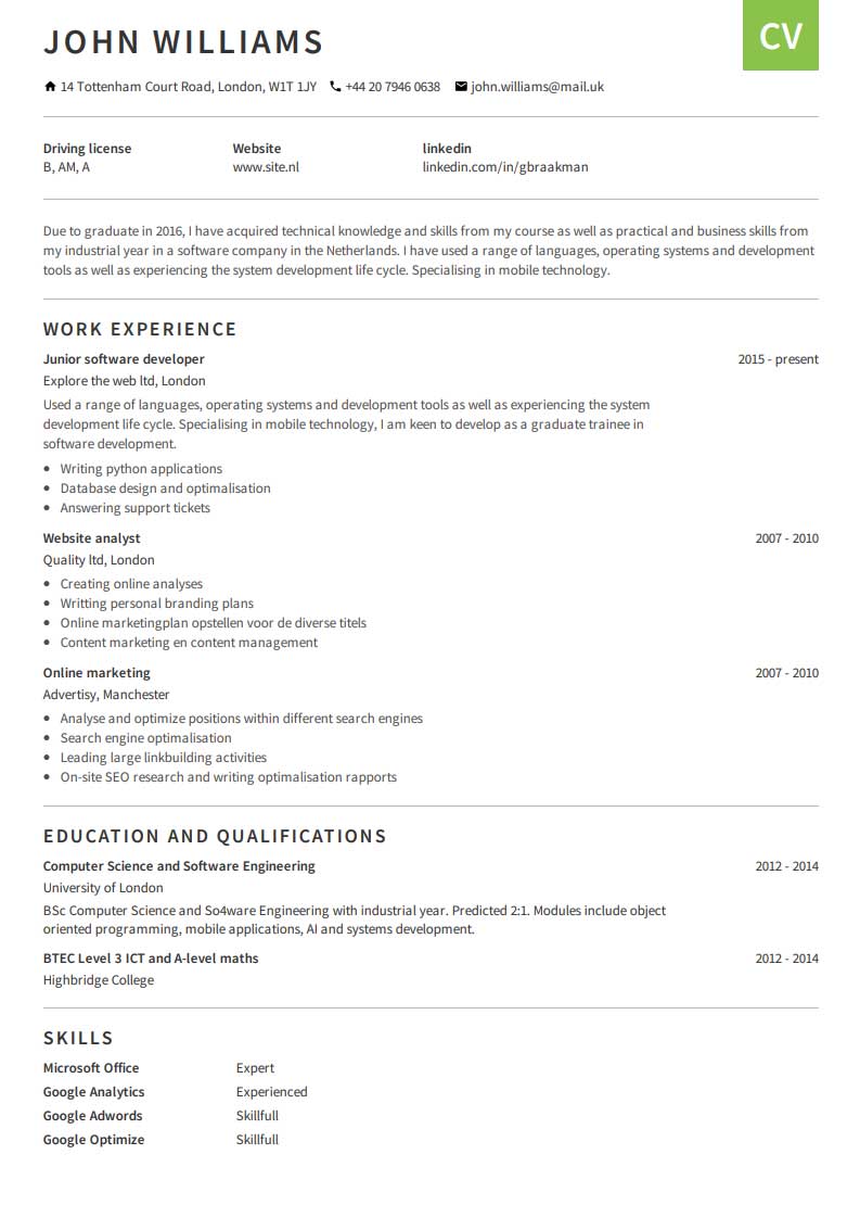 Buat CV profesional Anda secara online dengan mudah - CVMaker.co.id